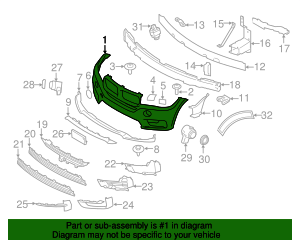 51117378596 - 2014-2018 BMW X5 Bumper Cover (51-11-7-378-596) | BMW of ...