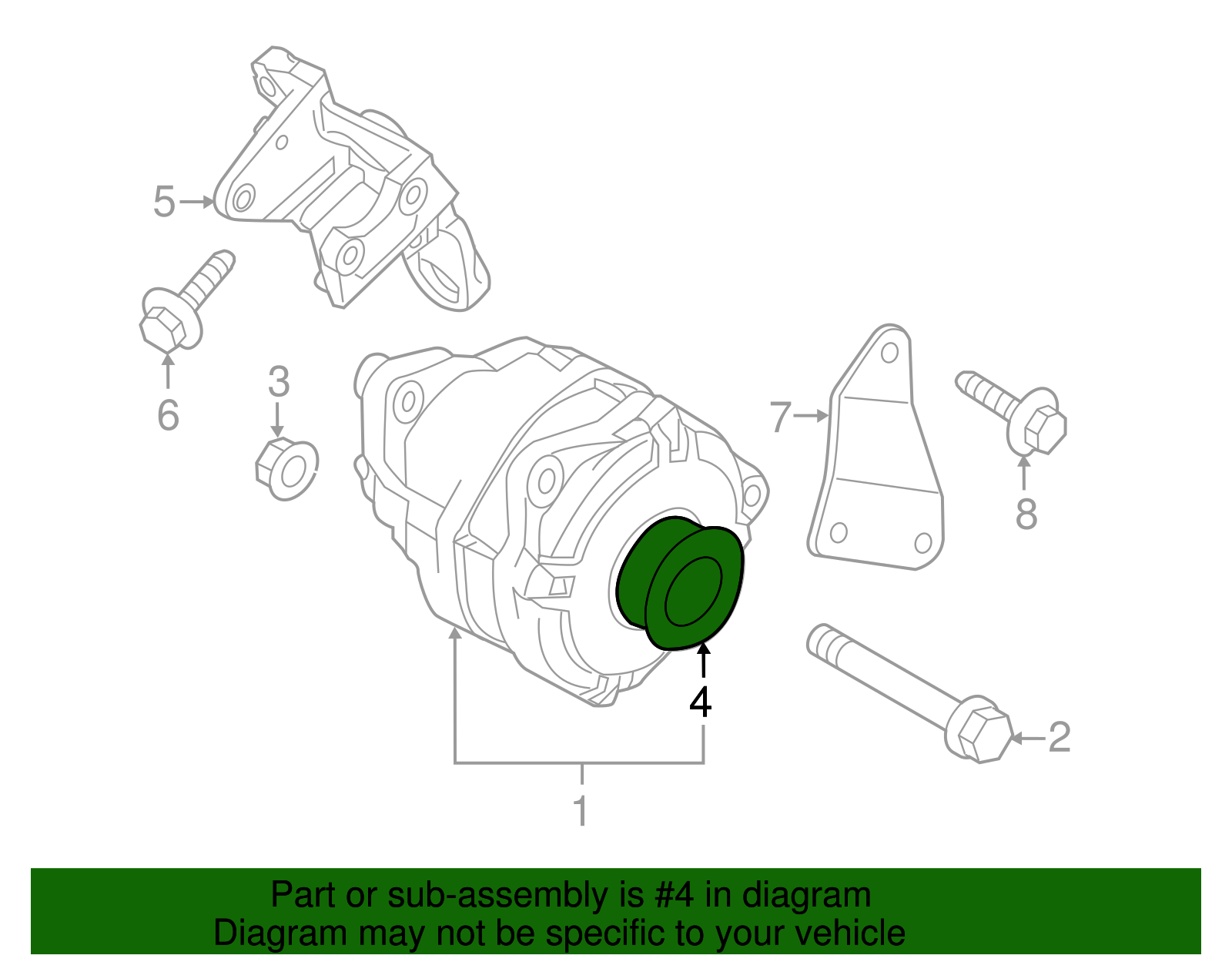 2017-2023 Nissan Armada Pulley 23150-1LA1A | Team Nissan Inc.