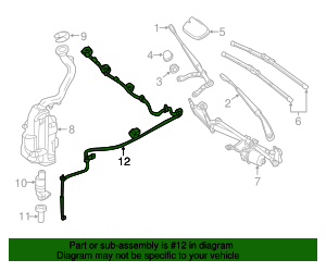 2015-2017 Mercedes-Benz Windshield Washer Nozzle 246-860-02-92 ...