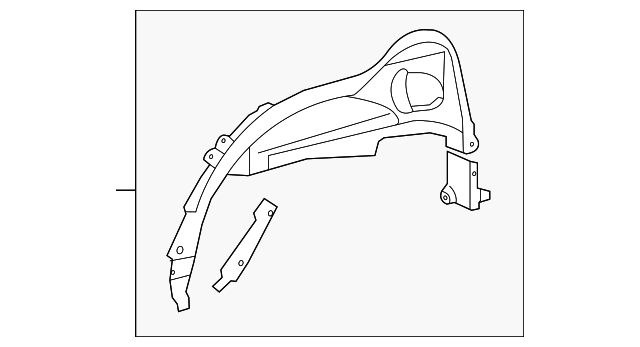 2010-2024 Toyota 4Runner Inner Wheelhouse 61634-35910 | Toyota Parts Center