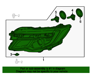 33100-TG7-A02 - Headlight Assembly, R - 2016-2020 Honda | Honda Factory ...