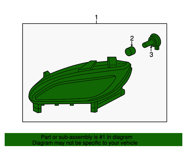 2012-2017 Hyundai Veloster Fog Lamp Assembly 92201-2V000 | QuirkParts