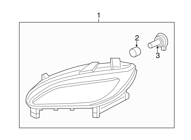 2012-2017 Hyundai Veloster Fog Lamp Assembly 92201-2V000 | QuirkParts