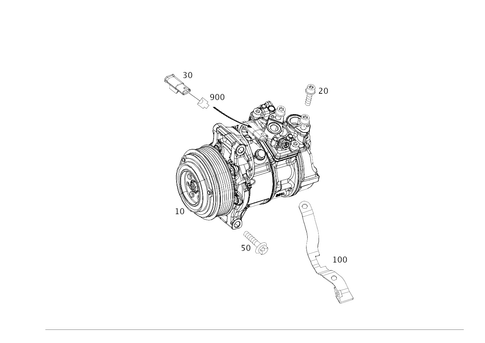 Refrigerant Compressor for 2017 Mercedes-Benz C 350e | Mercedes-Benz ...