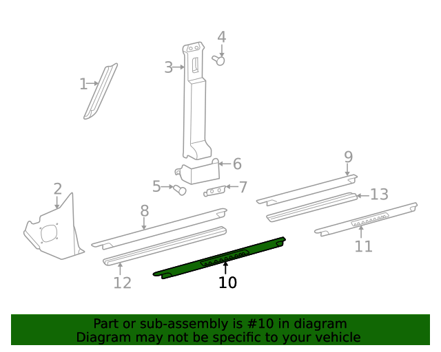 2009-2012 Mercedes-Benz G 550 Door Sill Plate 463-680-64-35 ...