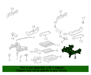 2000-2005 Mercedes-Benz Seat Adjuster 163-910-11-77-9108 | MB OEM Parts