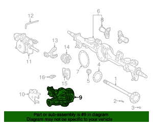 1998-2002 Toyota Land Cruiser Differential Carrier 41110-60A61 | Toyota ...