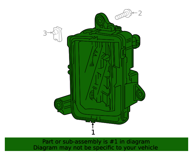 2019-2021 GM Fog Lamp Assembly - Passenger Side (RH) 84513247 ...