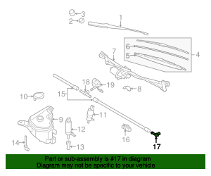 61677019846 - 2011-2016 BMW Z4 Washer Hose Support (61-67-7-019-846 ...