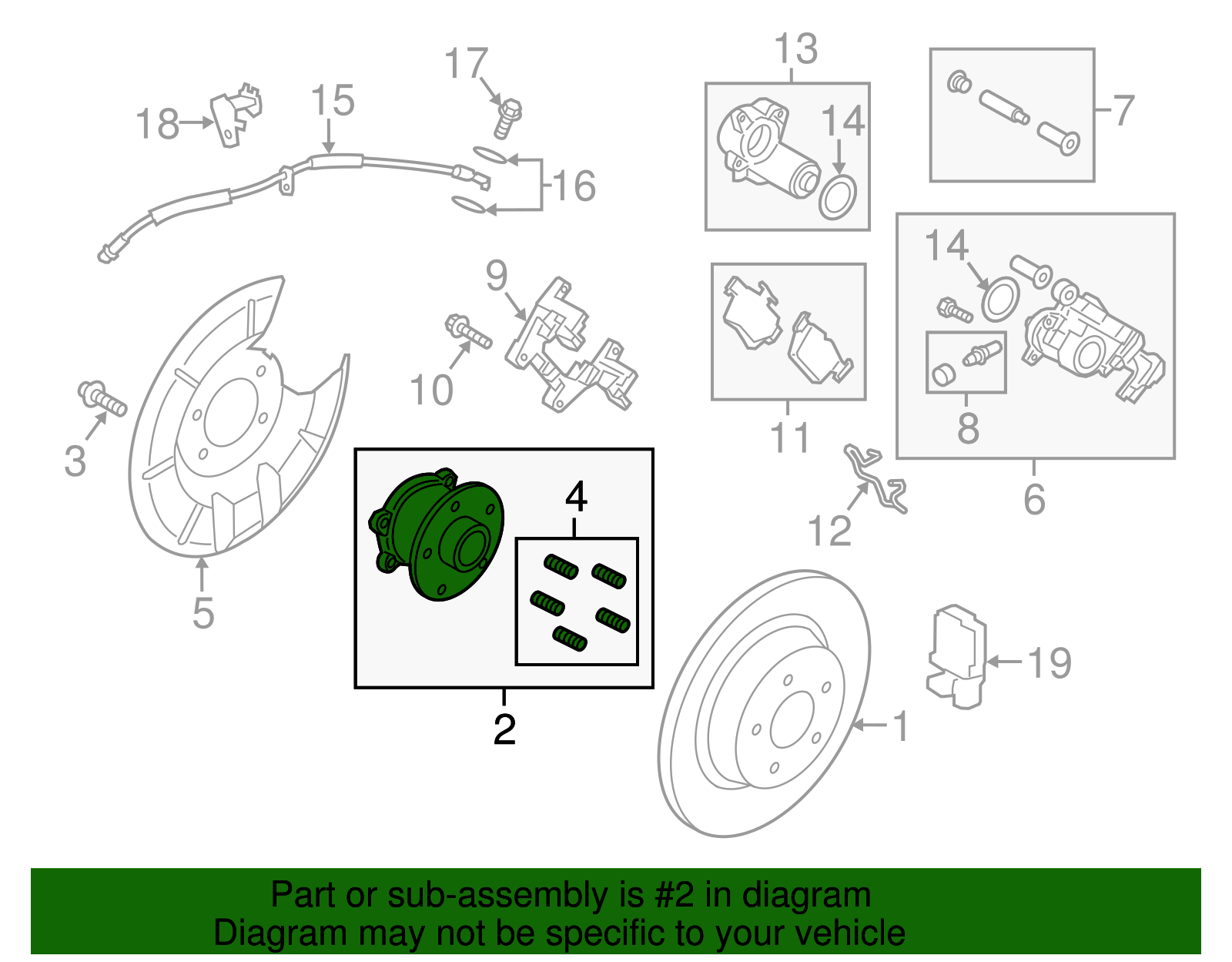 2013-2019 Ford Motorcraft™ Hub Assembly HUB-221 | Ford OEM Parts Outlet