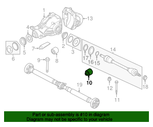 33316797238 - 2012-2016 BMW Rear Mount (33-31-6-797-238) | BMW of South ...