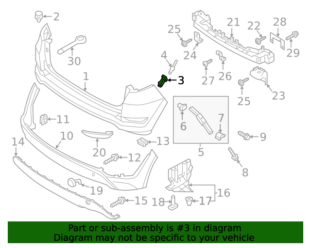 2016-2018 Hyundai Tucson Side Retainer 86678-D3000 | OEM Parts Online