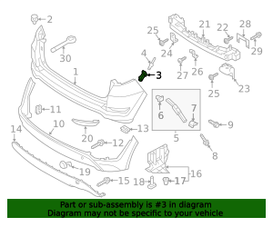 2016-2018 Hyundai Tucson Side Retainer 86577-D3000 | OEM Parts Online