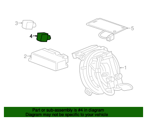 2023-2024 GM Air Bag Impact Sensor 13544407 GM | GMPartsDirect.com