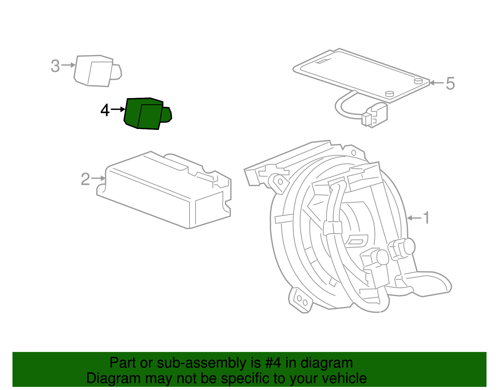 2015-2022 GM Airbag Side Impact Sensor 13583355 | GM Parts Center