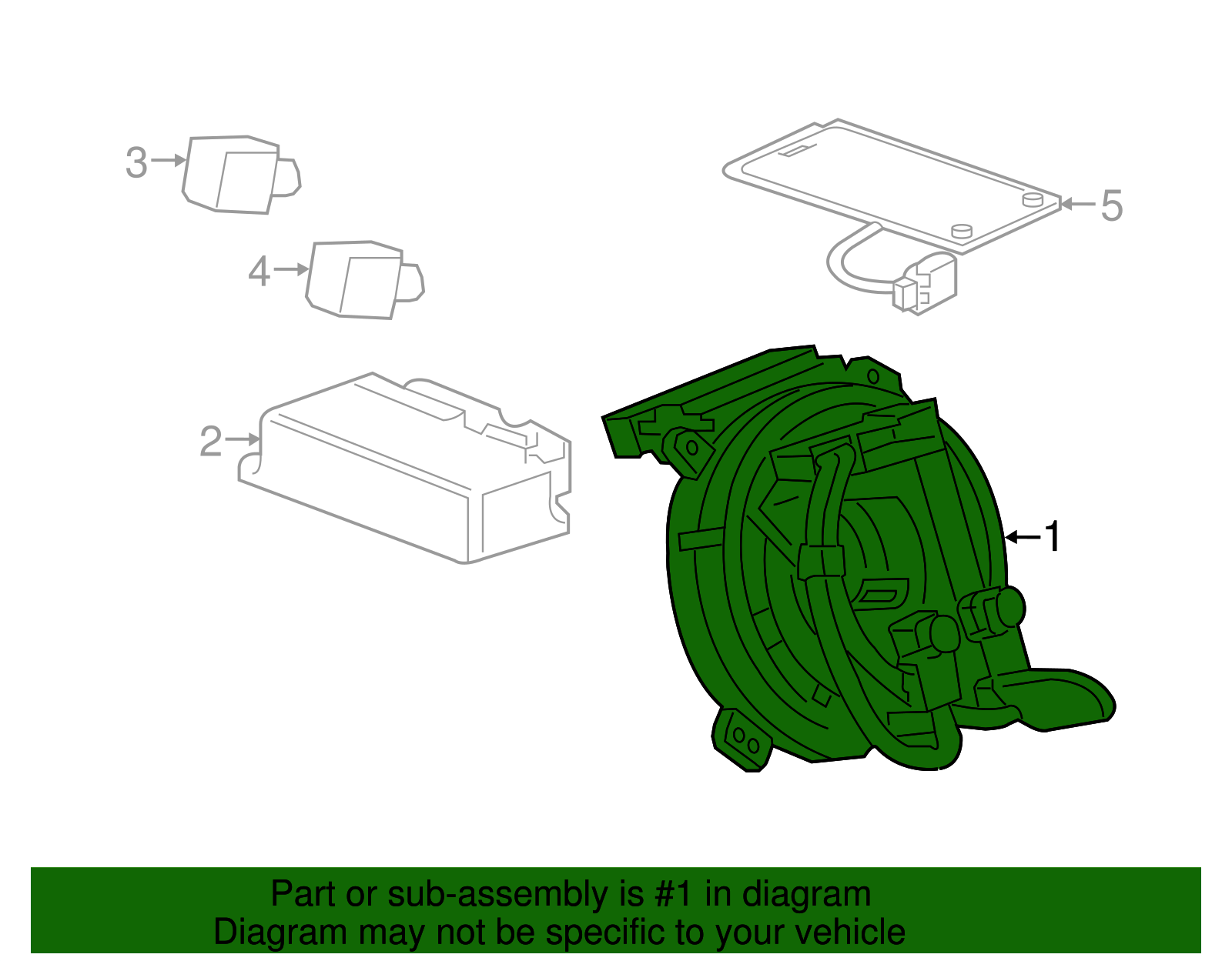 2016-2025 GM Clock Spring 84532291 | Courtesy Parts