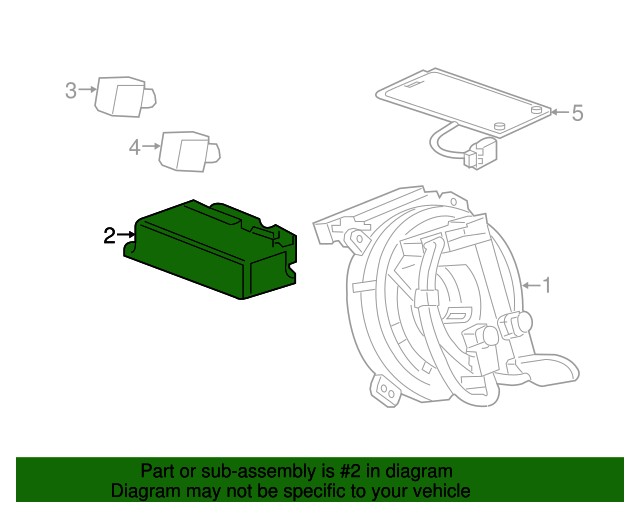 13547603 - Restraints Control Module #13541780 2016-2022 GM ...