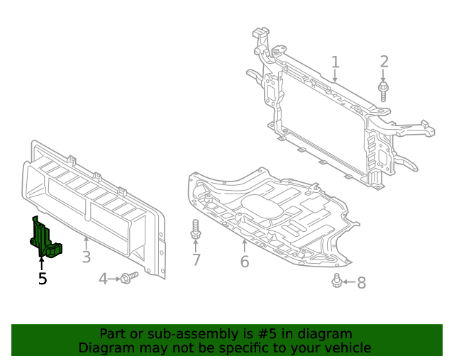 2018-2021 Hyundai Kona Air Deflector 29135-J9200 | OEM Parts Online