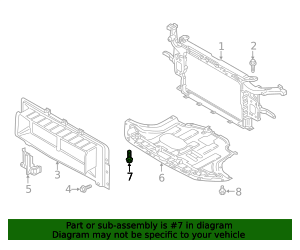 2016-2025 Hyundai Under-Body Shield Bolt 11274-06256-K | OEM Parts Online