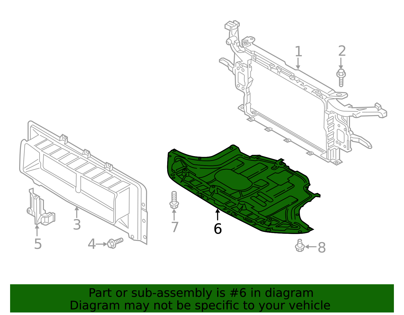 2022-2023 Hyundai Kona Under-Body Shield 29110-J9500 | OEM Parts Online