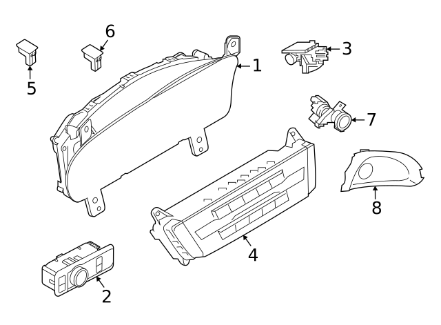 2020-2021 Ford Dash Control Unit LB5Z-19980-F | GetOEMParts.com