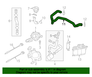 2013-2018 Audi Pipe 079-131-605-BC | Audi USA Parts