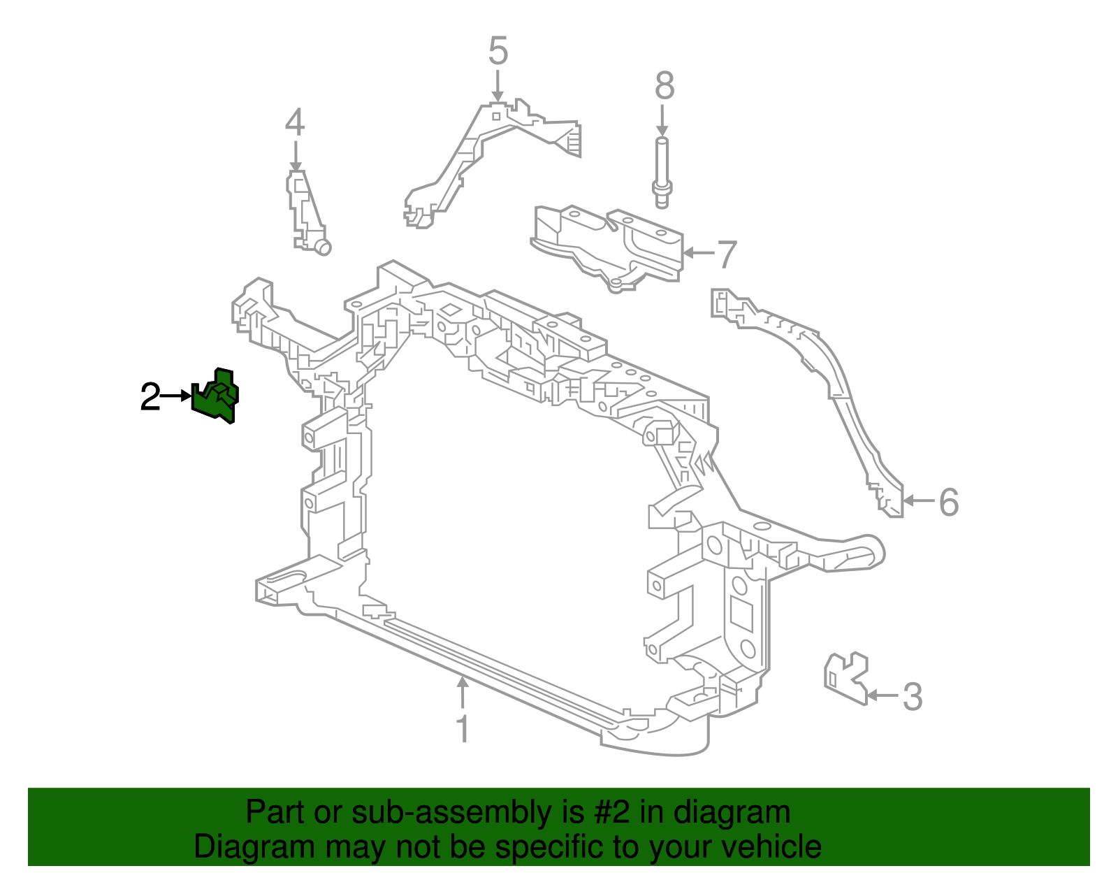 2017-2022 Honda CR-V Bracket 71416-TLA-A01 | Honda Factory Parts