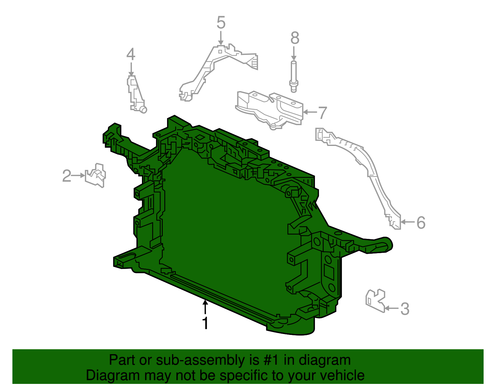 71411-TLA-A81 - Bulkhead Assembly Front (Local Pickup only) | Genuine ...