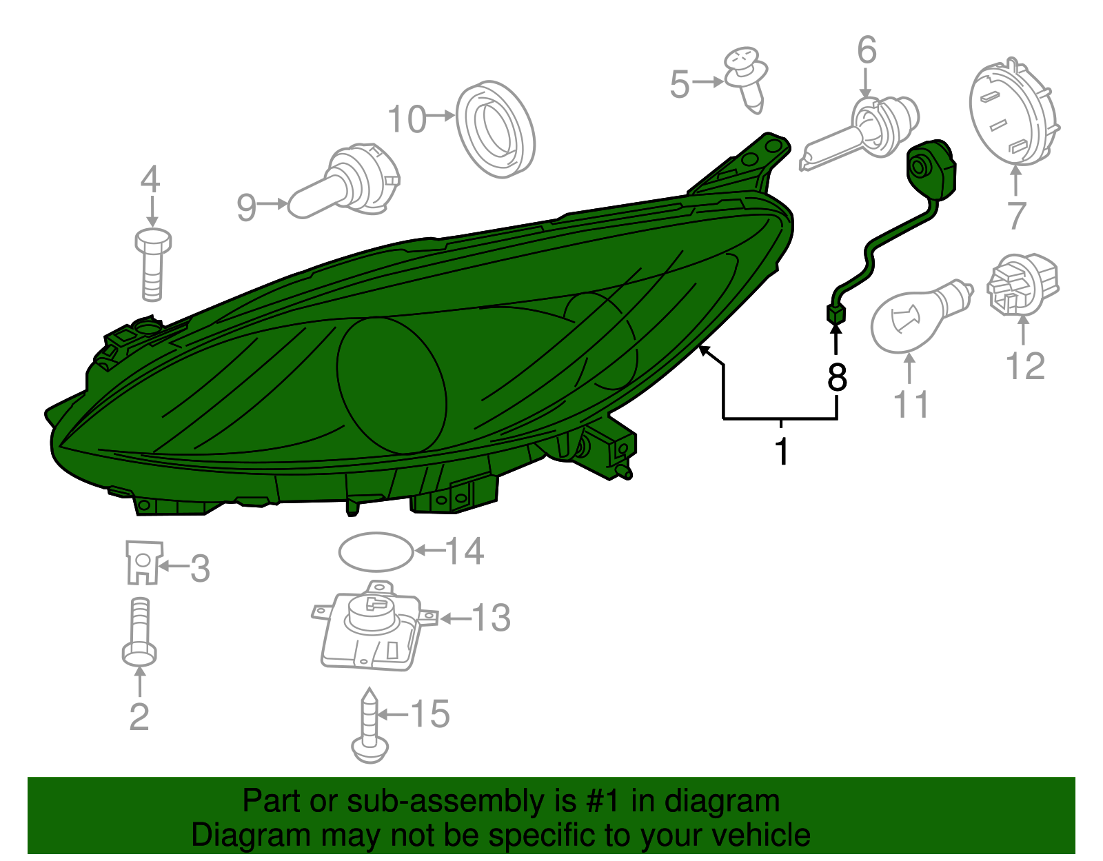 CG38-51-041C - Composite Headlamp - 2012-2015 Mazda 5 | Mazda Swag