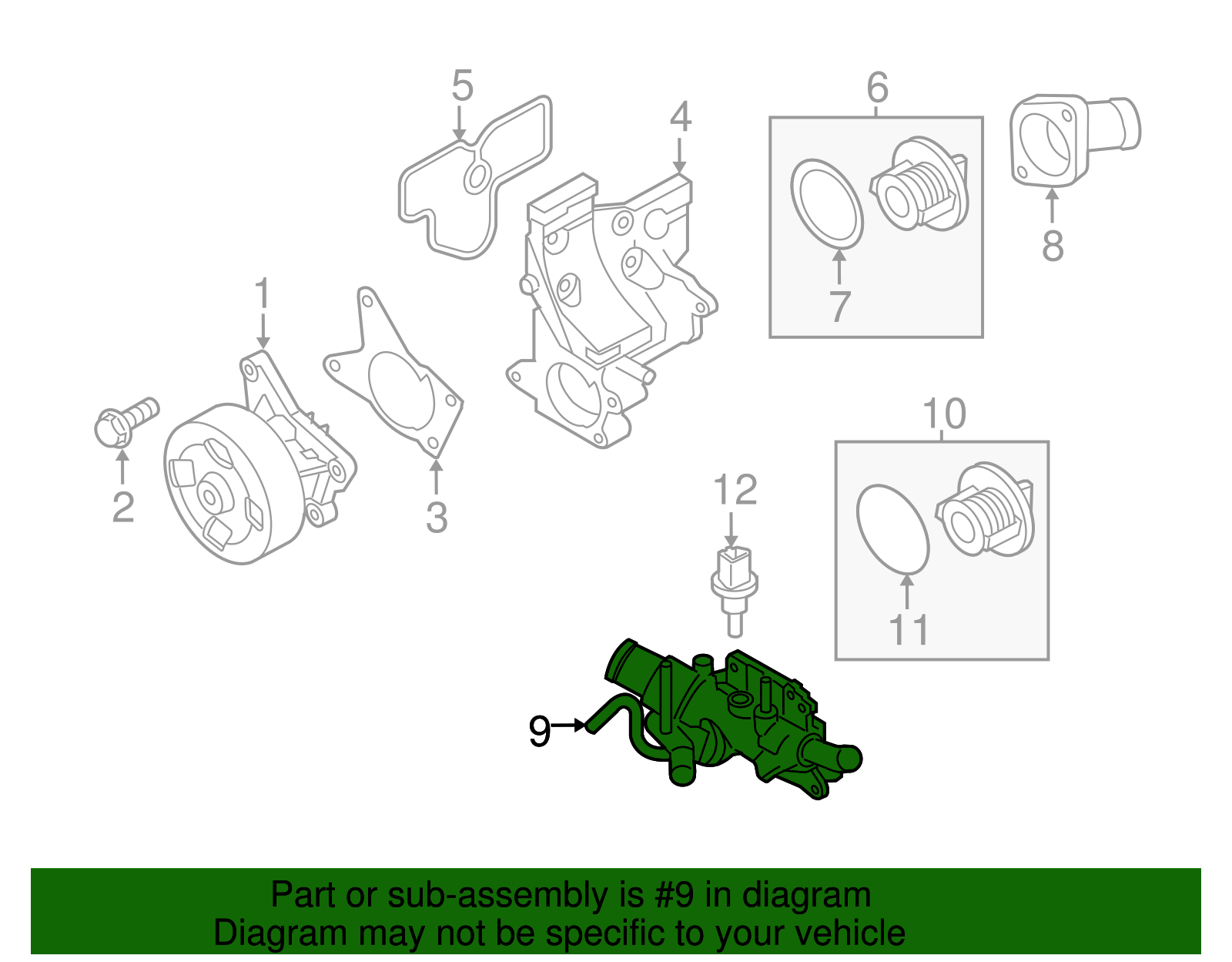 2013-2019 Nissan Sentra Water Outlet 11060-3RC1B | Temecula Nissan Parts