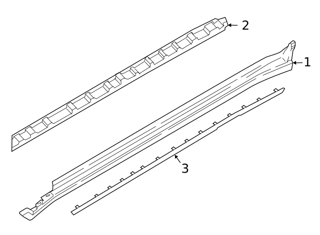Genuine BMW 51-77-8-737-307 | Rocker Molding | FREE Shipping on Most ...