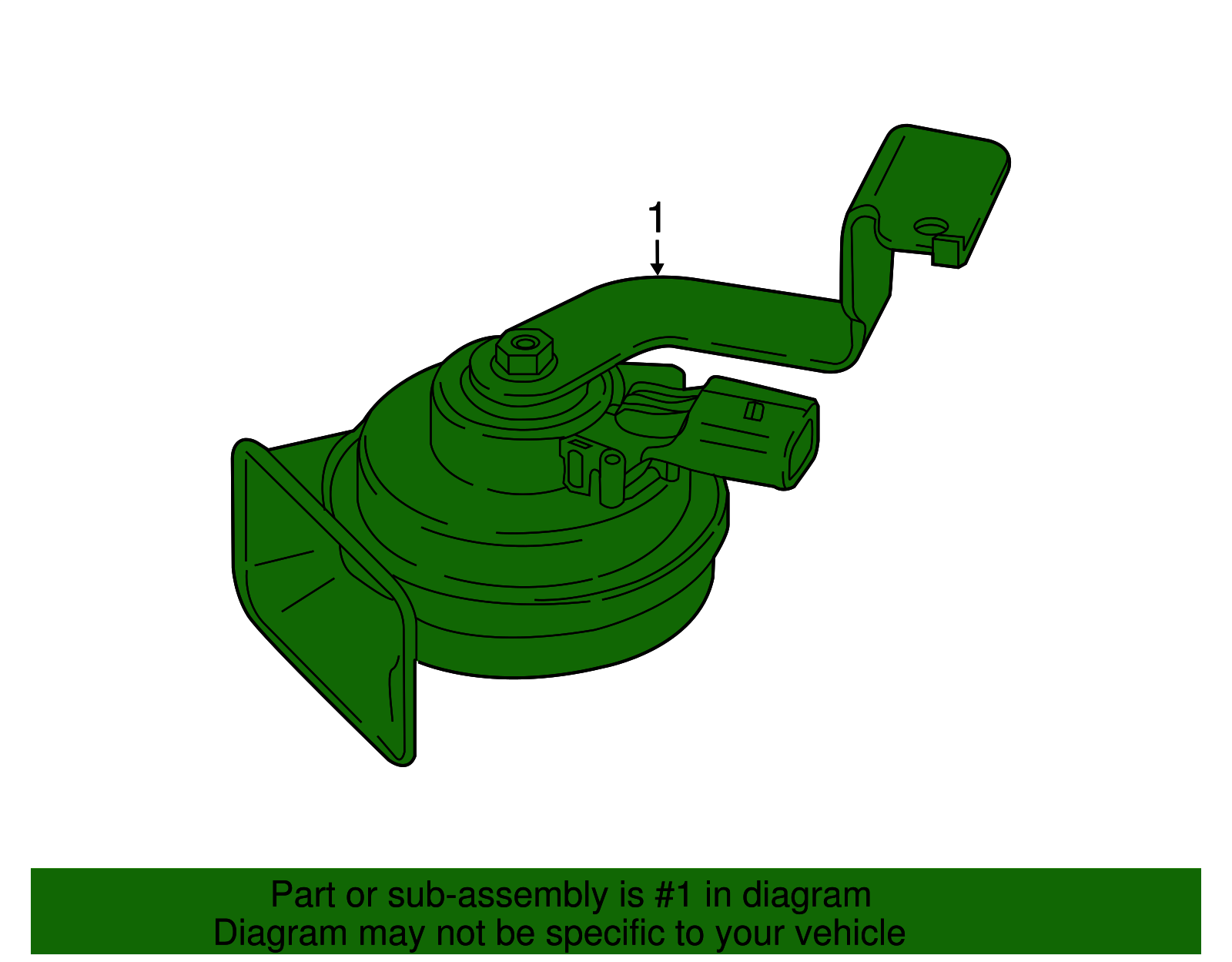 Genuine BMW 61-33-8-497-397 | Low Note Horn | FREE Shipping on Most ...
