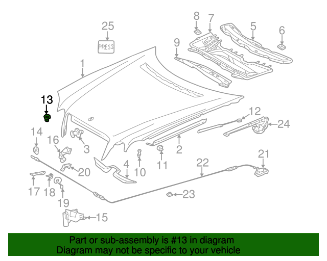 210-880-10-60-64 - Lock 1996-2003 Mercedes-Benz | Mercedes-Benz USA Parts