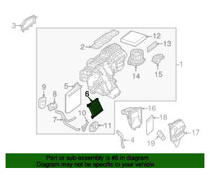 166-830-02-61 - HVAC Heater Core 2012-2019 Mercedes-Benz ...