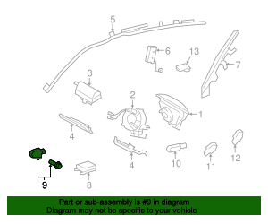89173-39435 - Air Bag Impact Sensor 2010-2012 Lexus ES350 | AutoNation ...