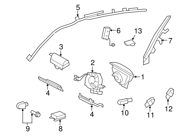 89173-39435 - Air Bag Impact Sensor 2010-2012 Lexus ES350 | AutoNation ...