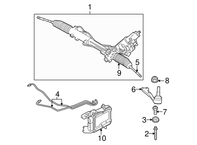 31356757707 - 2002-2012 BMW Suspension Stabilizer Bar Link Nut (31-35-6 ...