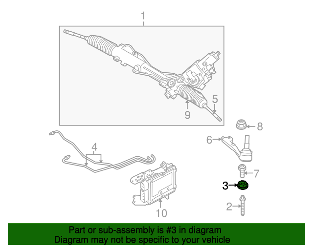 31-35-6-757-707 - Suspension Stabilizer Bar Link Nut - 2002-2012 BMW ...