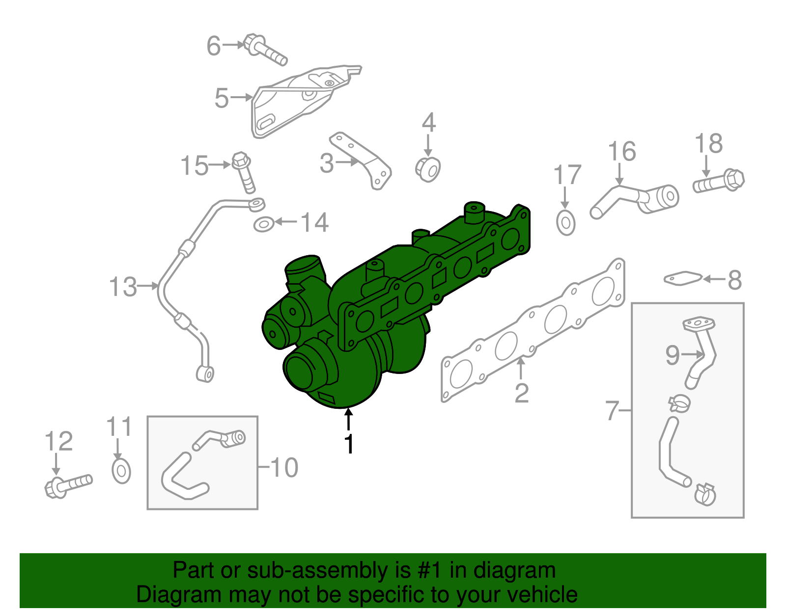 Genuine Turbocharger for 2013-2014 Hyundai Genesis Coupe | Part# 28231 ...