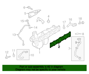 2012-2014 Hyundai Genesis Coupe Manifold Gasket 28521-2C600 | OEM Parts ...