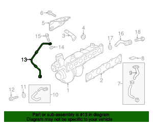 2013-2014 Hyundai Genesis Coupe Oil Inlet Tube 28240-2C600 | QuirkParts