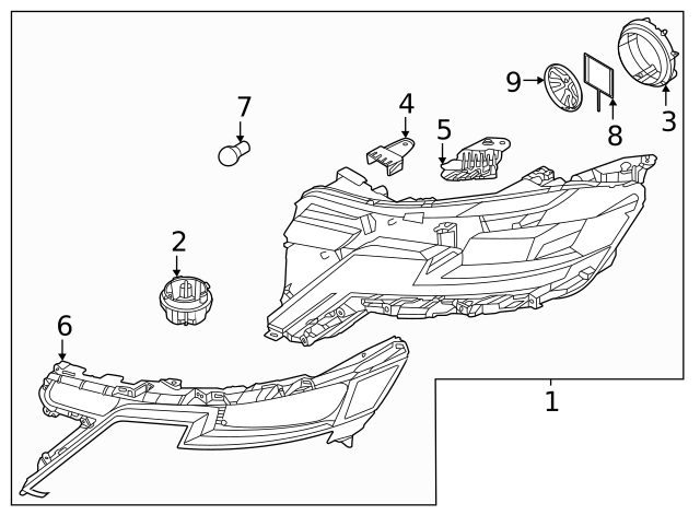 92101-R0020 - Composite Assembly 2022 Kia Carnival | Kia.Parts Store