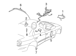 2005-2008 Cadillac STS Airbag Front End Discriminating Sensor 15140510 ...