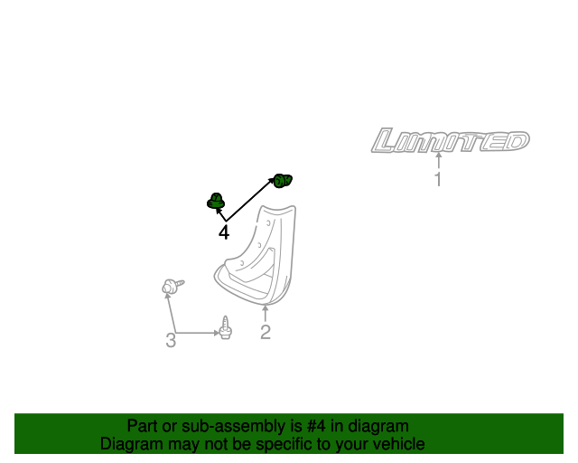 1992-2013 Toyota Fender Liner Grommet 90189-06067 | Toyota Parts Center