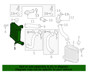 Genuine Porsche 971-145-804-J |Inter-Cooler | FREE Shipping on Most ...