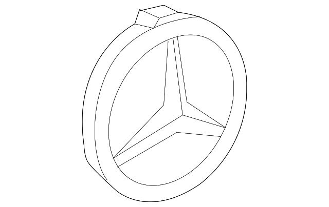 Genuine Hub Cap - Star With Laurel Wreath - Black for 2016-2024 ...