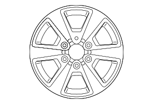 907-401-27-00-7X45 - Wheel Alloy 6-spoke 2019-2024 Mercedes-Benz ...