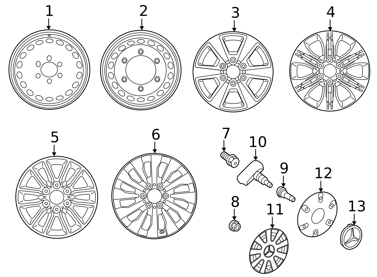 906-990-00-07 - Wheel Bolt 2010-2025 Mercedes-Benz | Mercedes-Benz USA ...