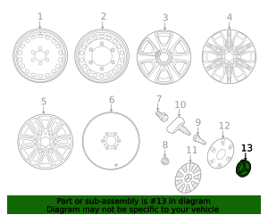 222-400-22-00-9040 - Hub Cap - Star With Laurel Wreath - Black 2016 ...