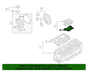 2013-2025 Volkswagen Engine Crankcase Vent Valve Seal 06K-103-484-B ...